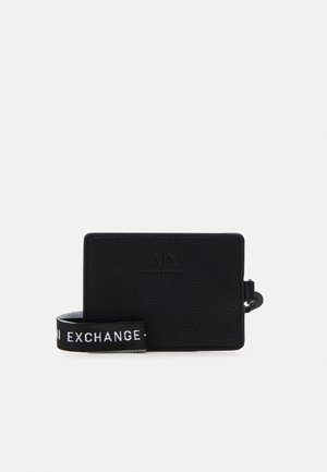EA7 Emporio Armani TRAIN ZIP AROUND WALLET UNISEX - Geldbörse - black/white logo/schwarz ...