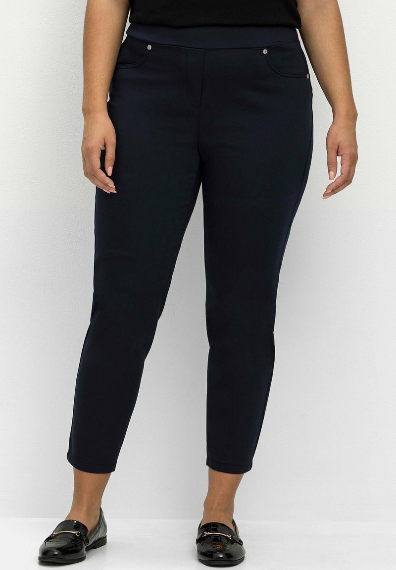 Sheego Pantalon classique - nachtblau/bleu marine - ZALANDO.FR