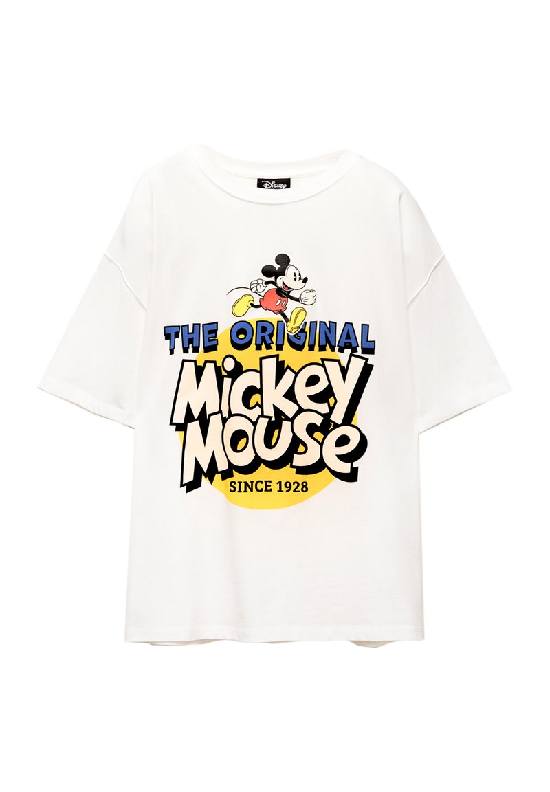 PULL&BEAR MICKEY MOUSE - T-shirt con stampa - white/bianco - Zalando.it