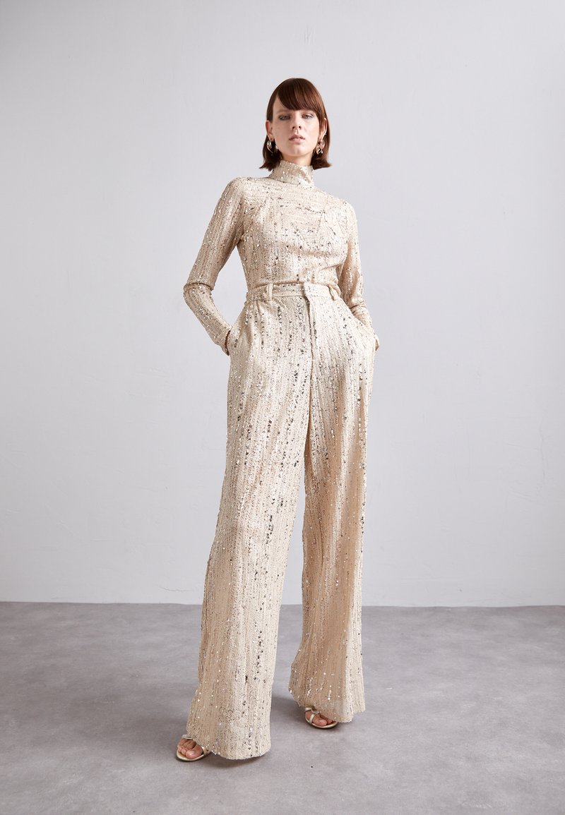 AKNVAS TATE BEADED WAISTBAND PANT - Bukse - opal sand/gullfarget ...