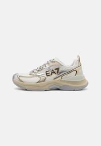 EA7 Emporio Armani PREDATOR UNISEX - Trainers - white/gold/silver/gold ...