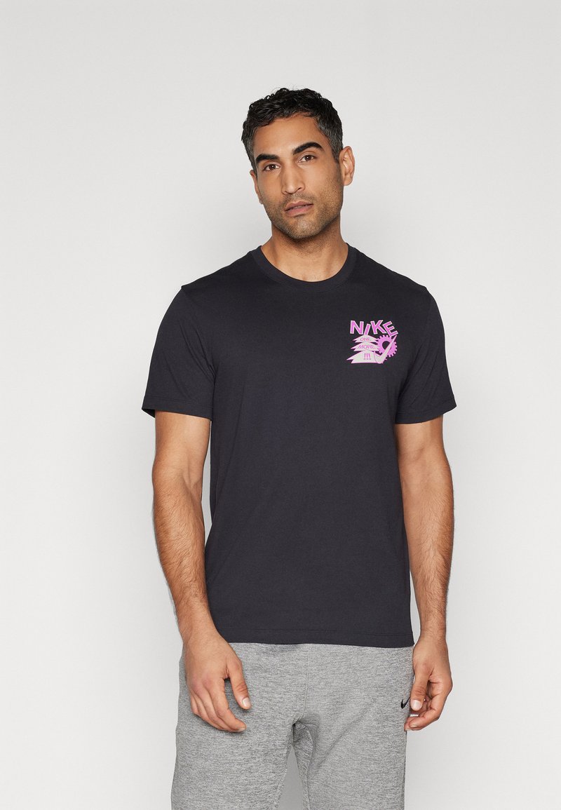 Nike Performance Print T-shirt - black - Zalando.co.uk