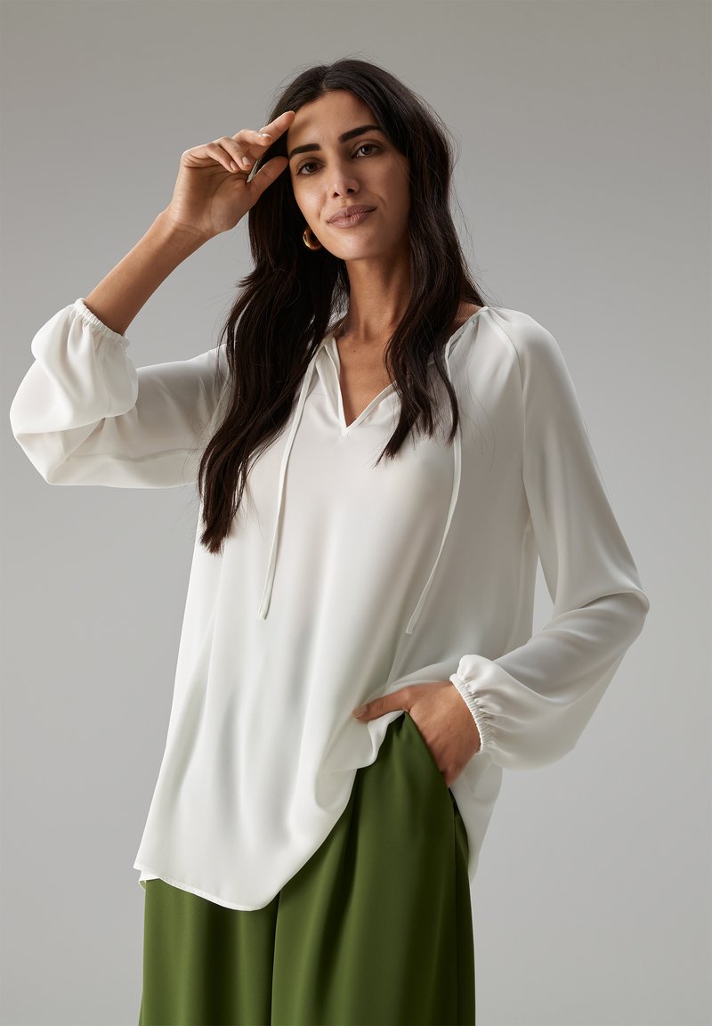 Minx Mila Bluse Offwhite Zalando De