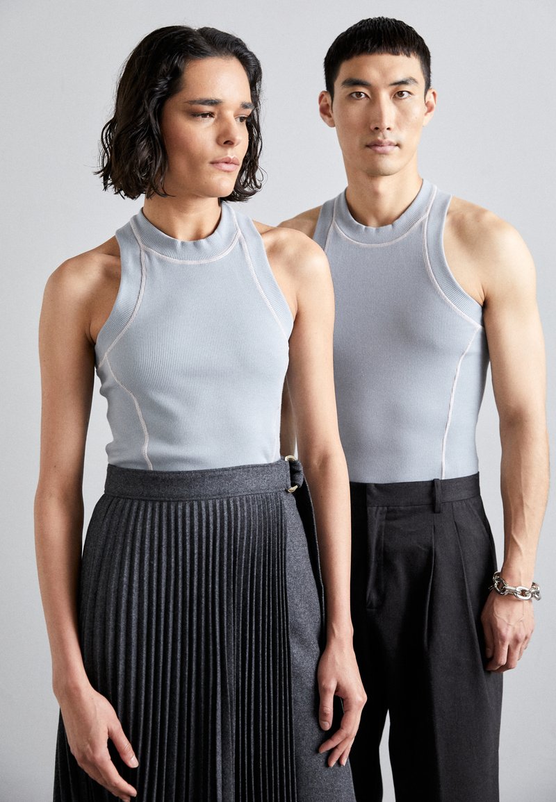 Saul Nash HIGH CUT TANK UNISEX - Top - grey blue/blue-grey - Zalando.co.uk