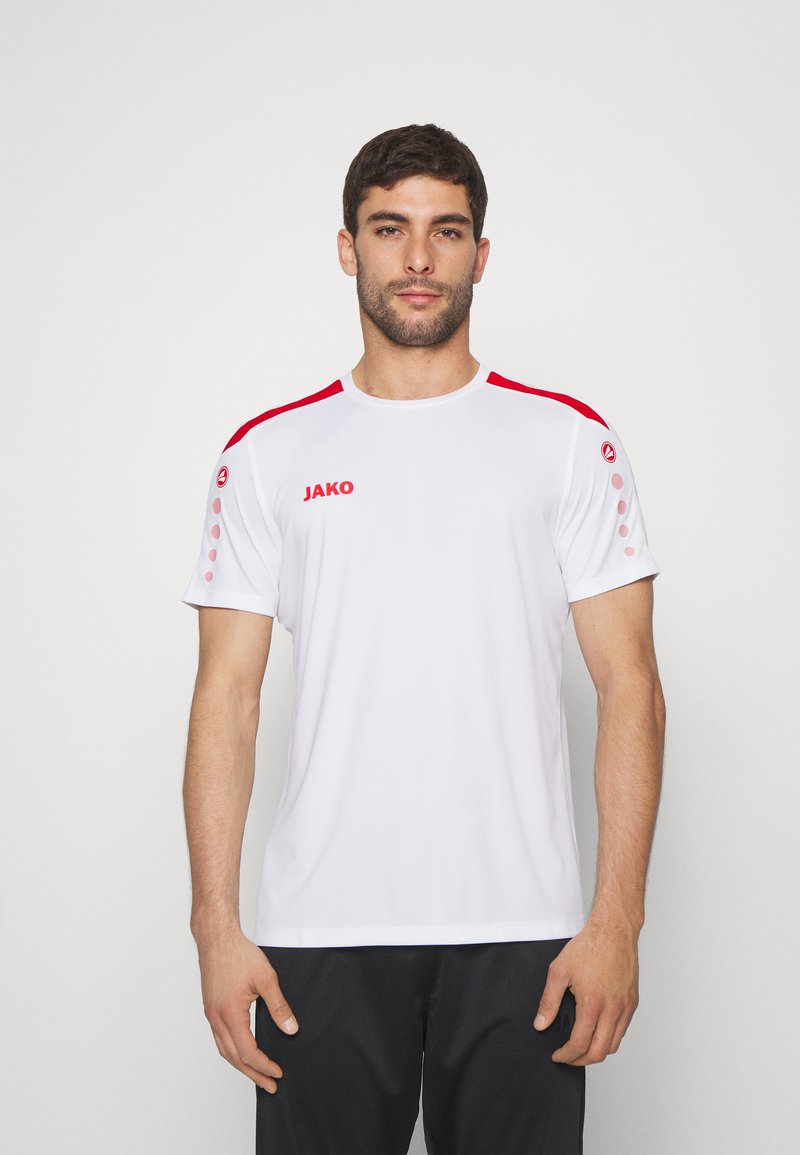 JAKO TRIKOT POWER - Sport T-shirt - white/red/wit - Zalando.nl