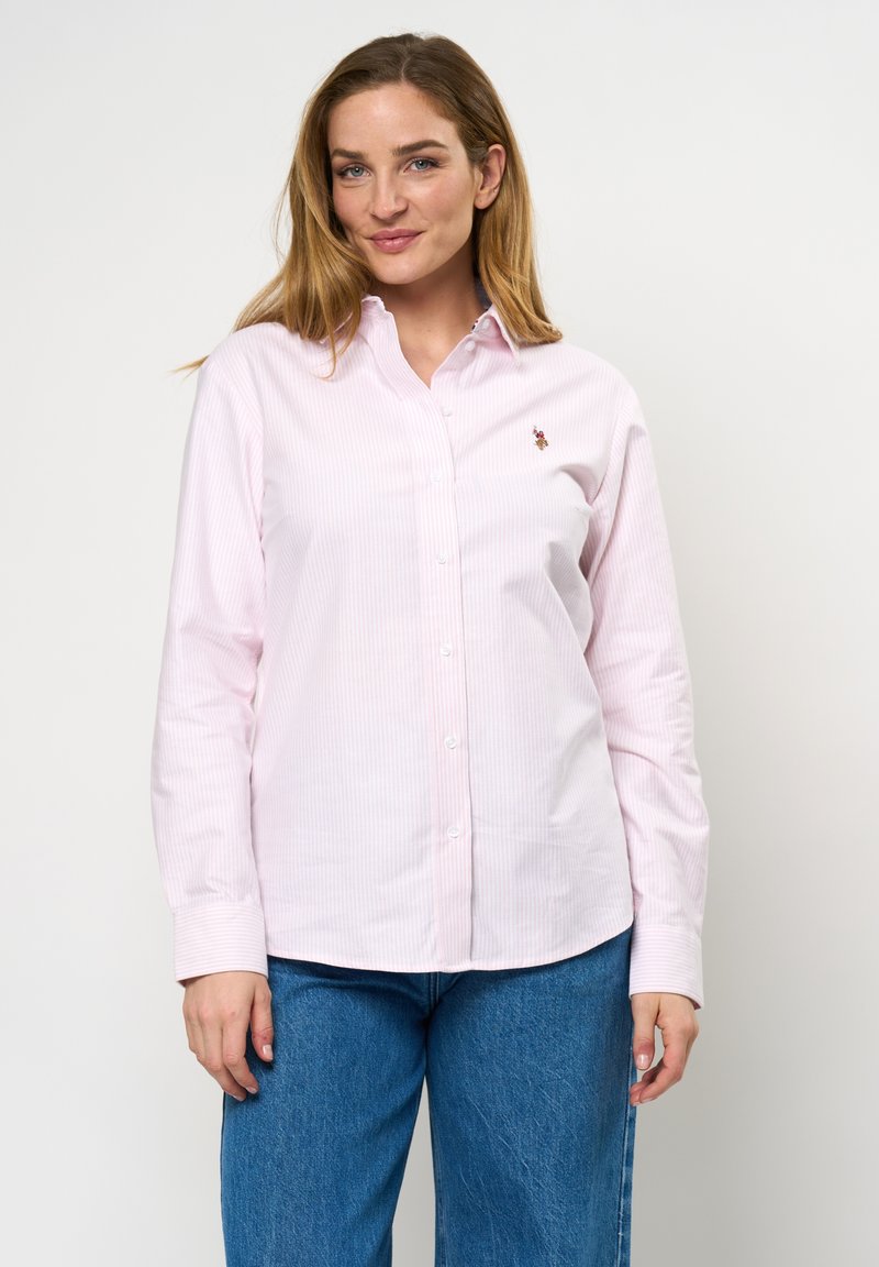 U.S. Polo Assn. GINA - Button-down blouse - light pink - Zalando