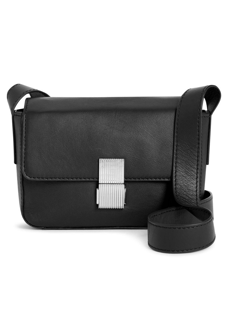 Next LEATHER LOCK CROSS-BODY BAG - Geantă crossbody - black/negru ...