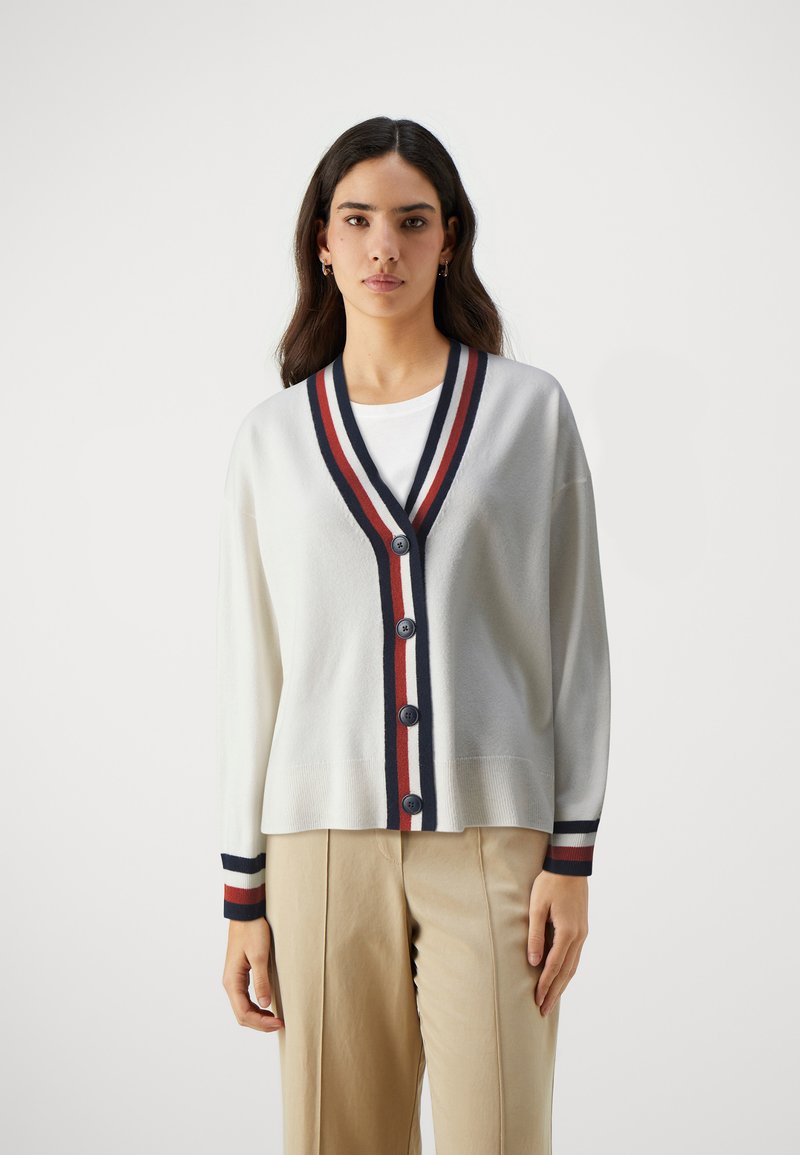 Tommy Hilfiger GLOBAL CASH CARDIGAN - Cardigan - ivory petal/off-white - Zalando.co.uk