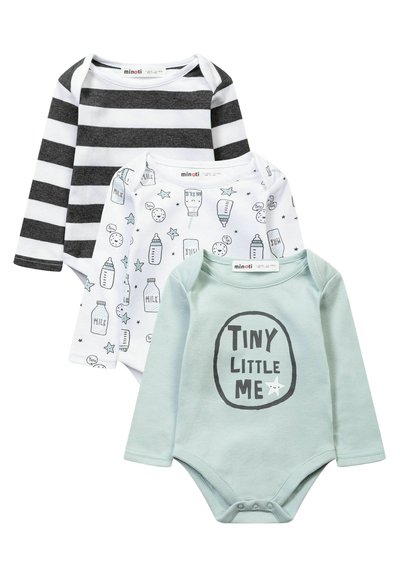 MINOTI 3 PACK - Body - light blue/white/vaaleansininen - Zalando.fi
