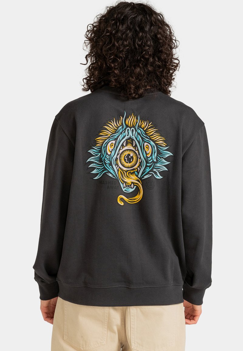 Element X TIMBER THE EYE - Felpa - off black/grigio chiaro - Zalando.it