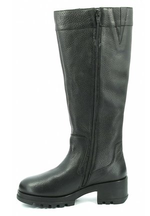 Kickers BOTTES CUIR KICK DECKBOSTER - Bottes à plateau - noir - ZALANDO.FR