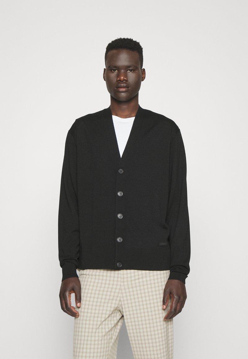 Calvin Klein COMFORT CARDIGAN - Cardigan - black - Zalando.co.uk