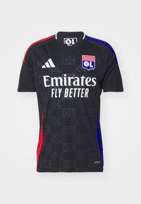 adidas Performance OLYMPIQUE LYON AWAY JERSEY - Squadra - black/nero ...