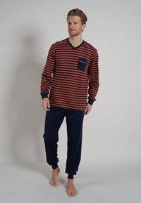 TOM TAILOR Nachtwäsche Set - rot dunkel ringel/dunkelrot - Zalando.de