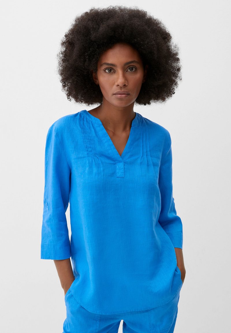 s.Oliver MIT PINTUCKS - Blouse - royalblau/blauw - Zalando.be