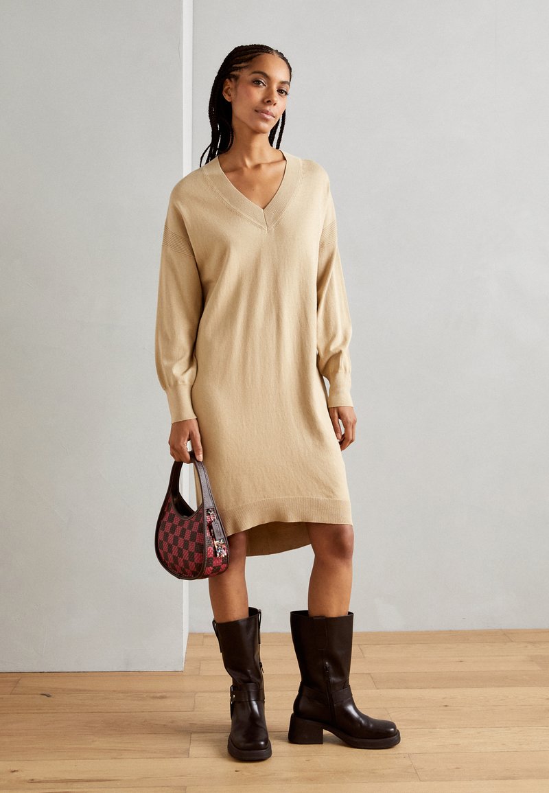 Esprit EOS DRESS - Abito in maglia - sand/sabbia - Zalando.it
