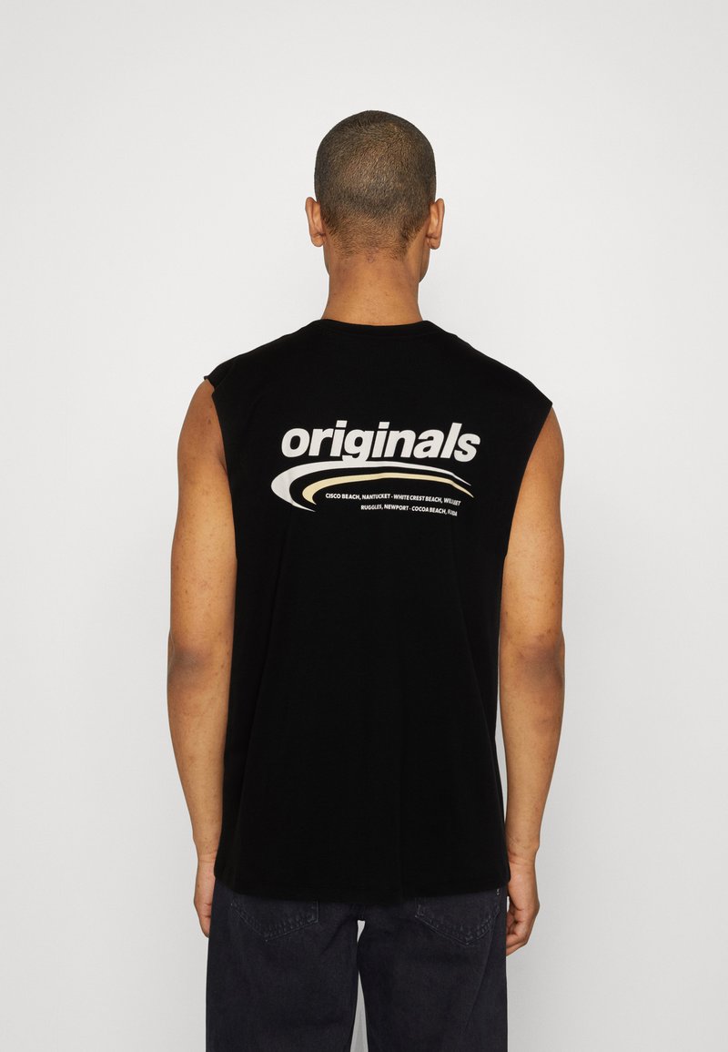 Jack & Jones JORBRINK BELIZE SLEEVELESS CREW NECK - Top - black ...