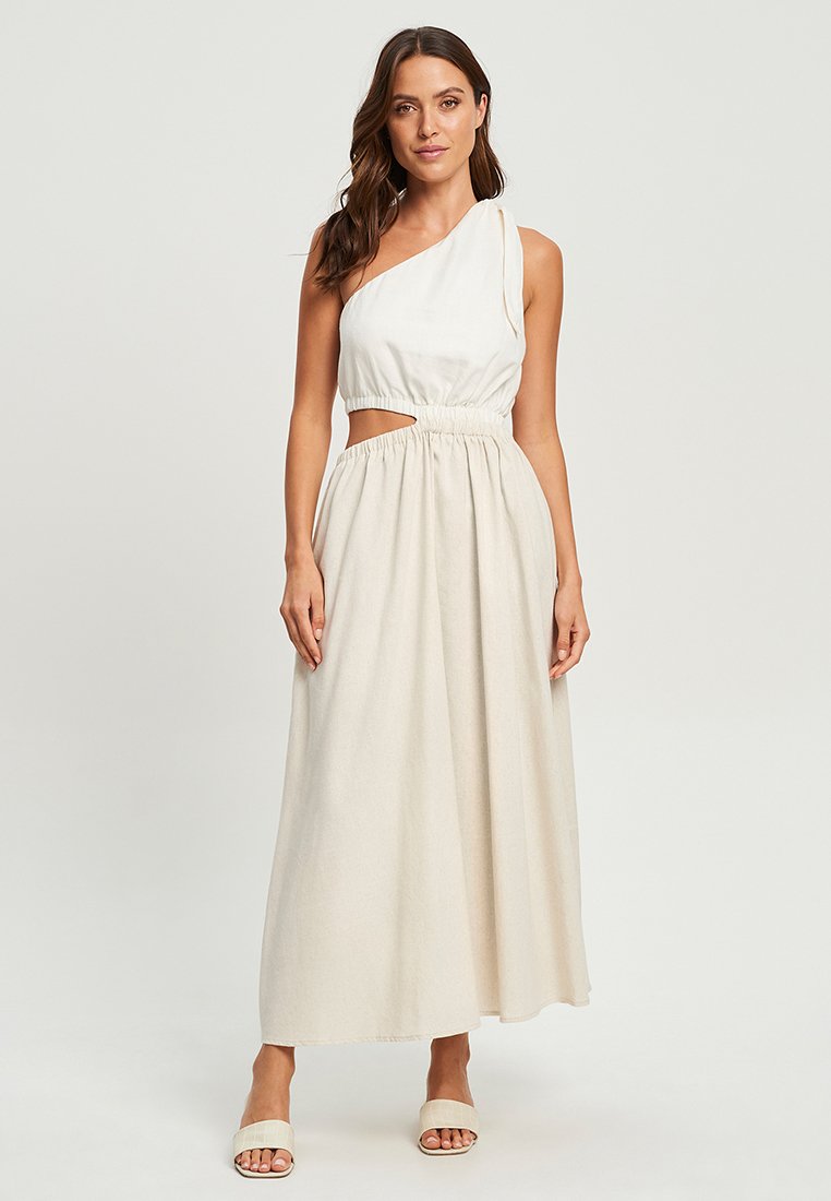 CALLI CAMELIA - Maxi dress - natural and white/beige - Zalando.ie