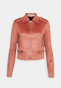 Morgan Faux leather jacket - copper - (Pre-owned) - Zalando