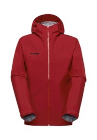 Mammut CRATER LIGHT HS HOODED - Hardshell jacket - dark mammut red/red ...