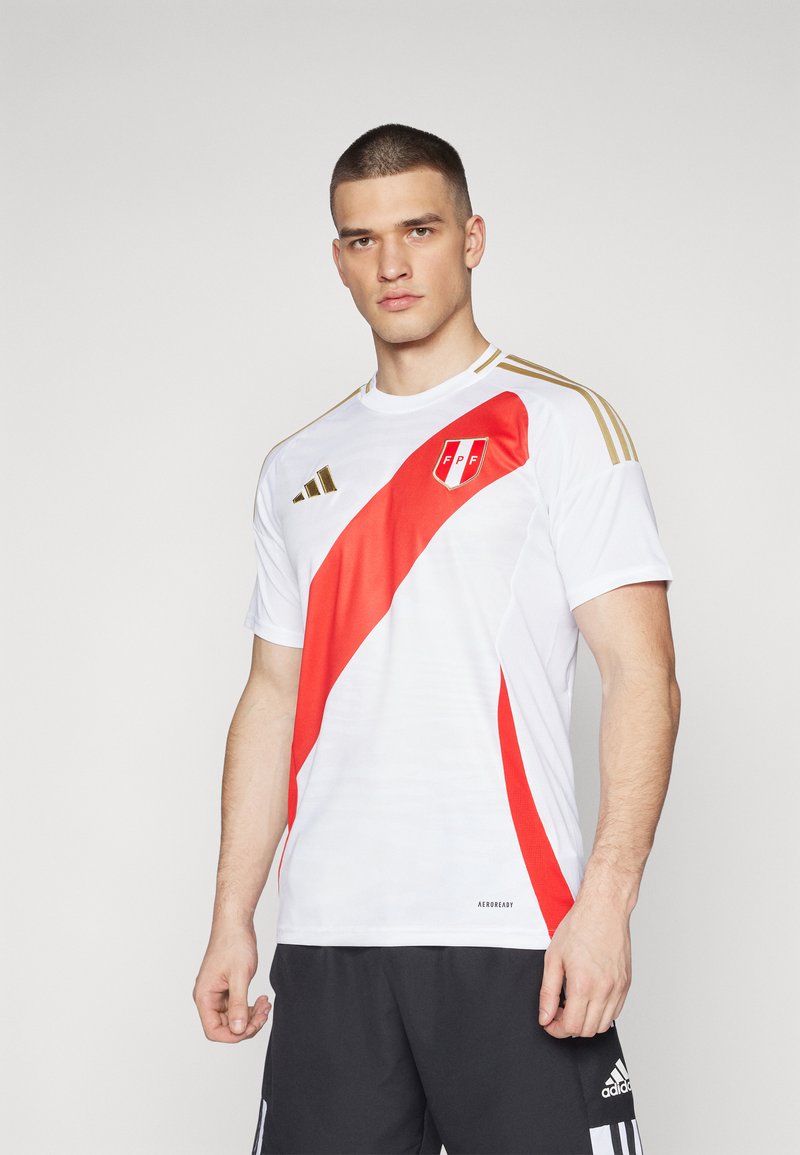 adidas Performance PERU FPF HOME JERSEY - Fotballdrakter - white/hvit - Zalando.no