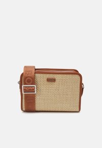 BOSS SANDY CROSSBODY - Cross body bag - beige/gold-coloured - Zalando.co.uk