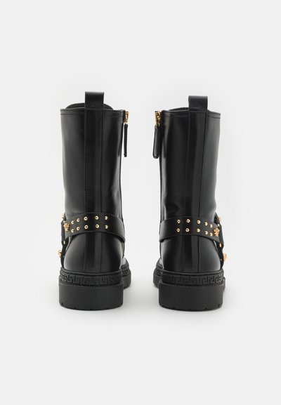 Versace Cowboy- / Bikerboots - black/gold/svart - Zalando.se