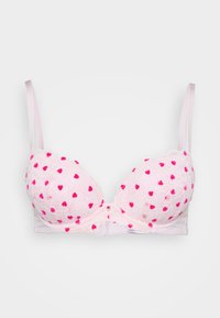 Ann Summers PLANET FLOCKED PADDED PLUNGE - Push-up bra - mid pink/pink ...