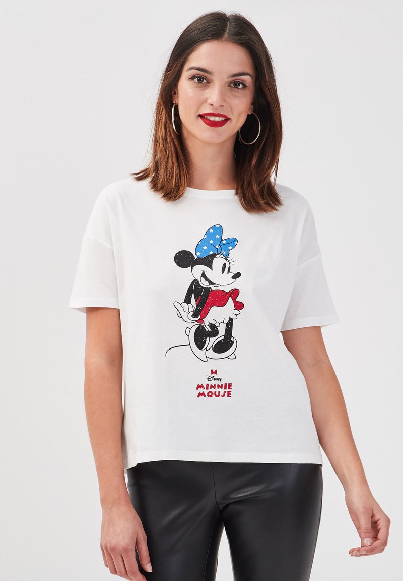 Cache Cache MINNIE KURZARM T-SHIRT - Camiseta estampada - ecru/blanco ...