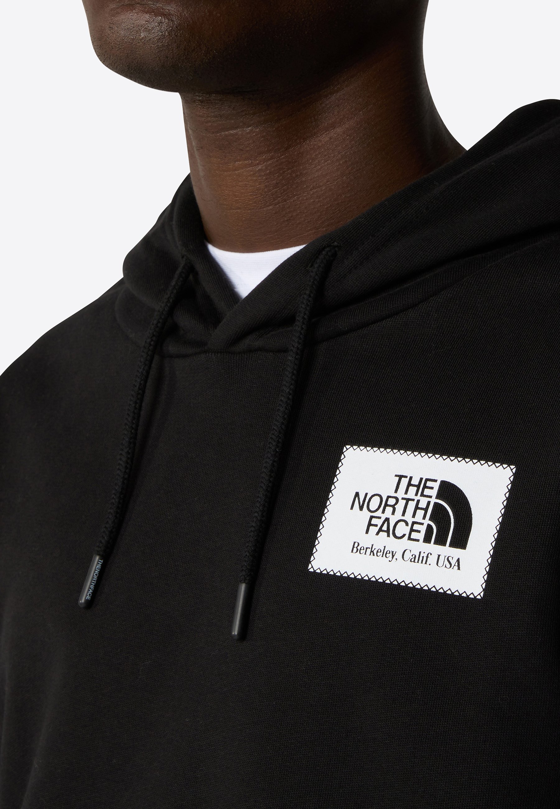 The North Face BERKELEY BOX Hoodie tnf black tnf white black Zalando