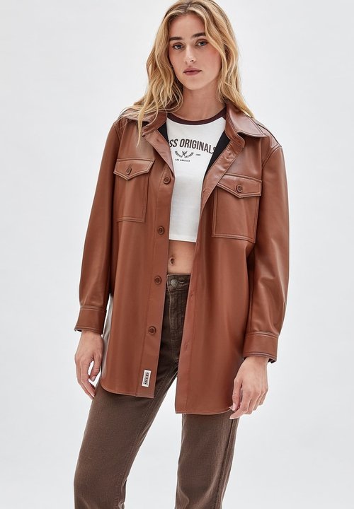 Guess DAISY - Hemdbluse - jet black/schwarz - Zalando.ch