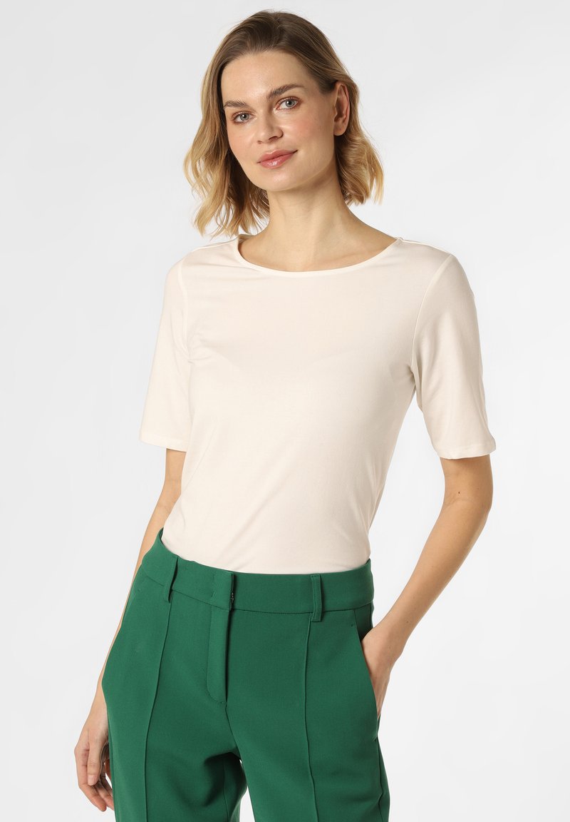 Franco Callegari Basic T-shirt - ecru/off-white - Zalando