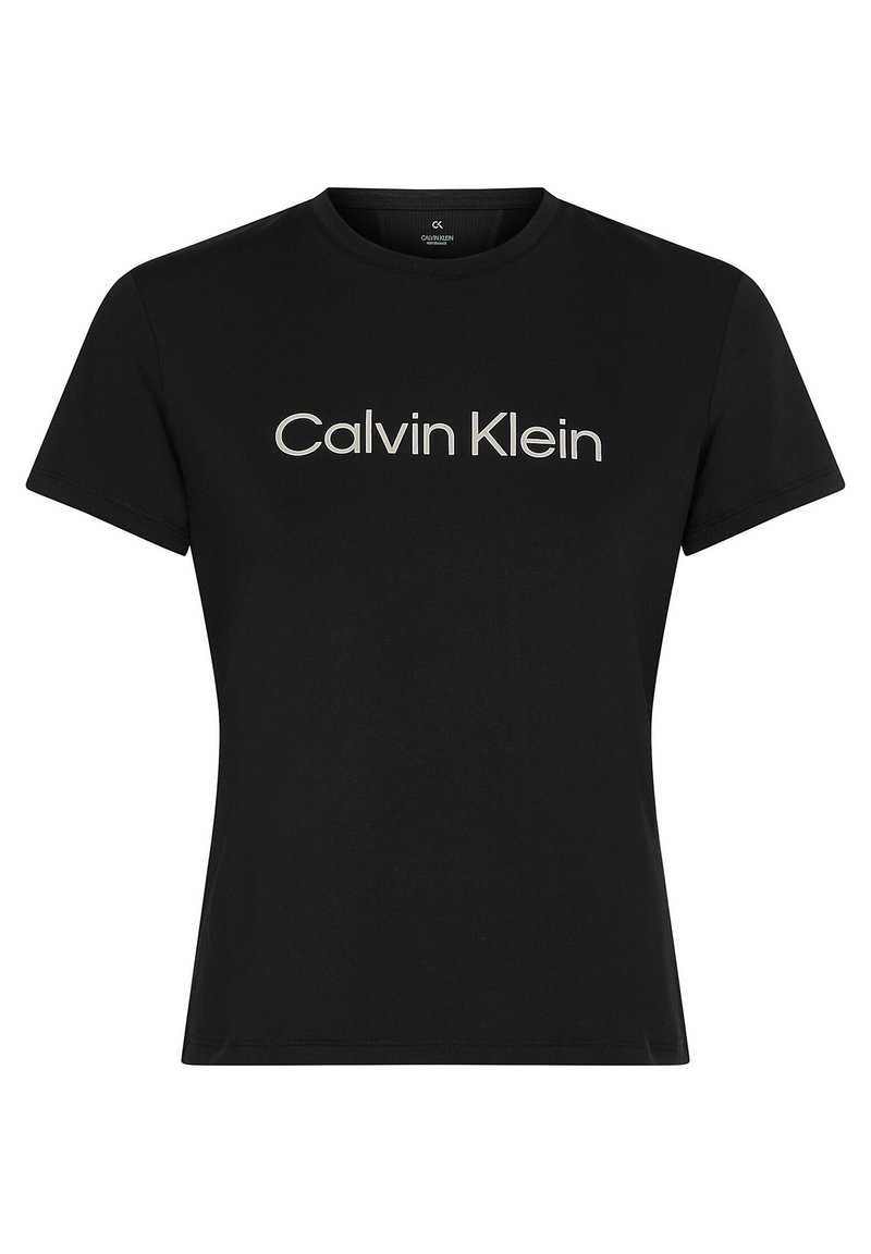 Calvin Klein Performance T-Shirt print - black beauty/schwarz - Zalando.de