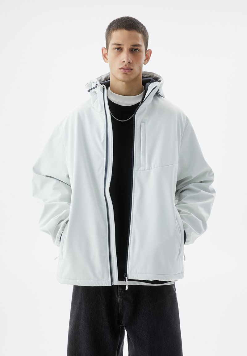 PULL&BEAR WITH HOOD - RAINCOAT - Vízálló dzseki - white/fehér - Zalando.hu