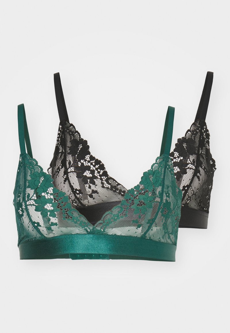 Even&Odd 2 PACK - Triangle bra - black/red/black - Zalando.ie