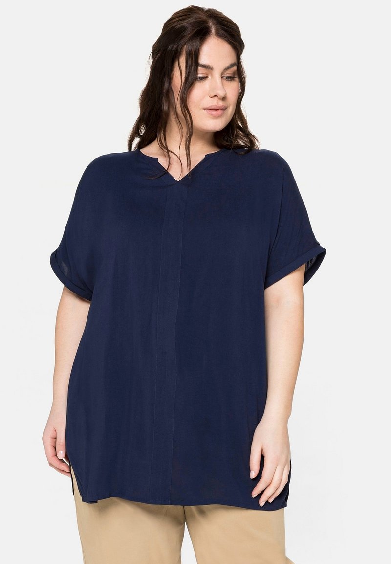 Sheego TUNIKA - Tunika/granatowy - Zalando.pl