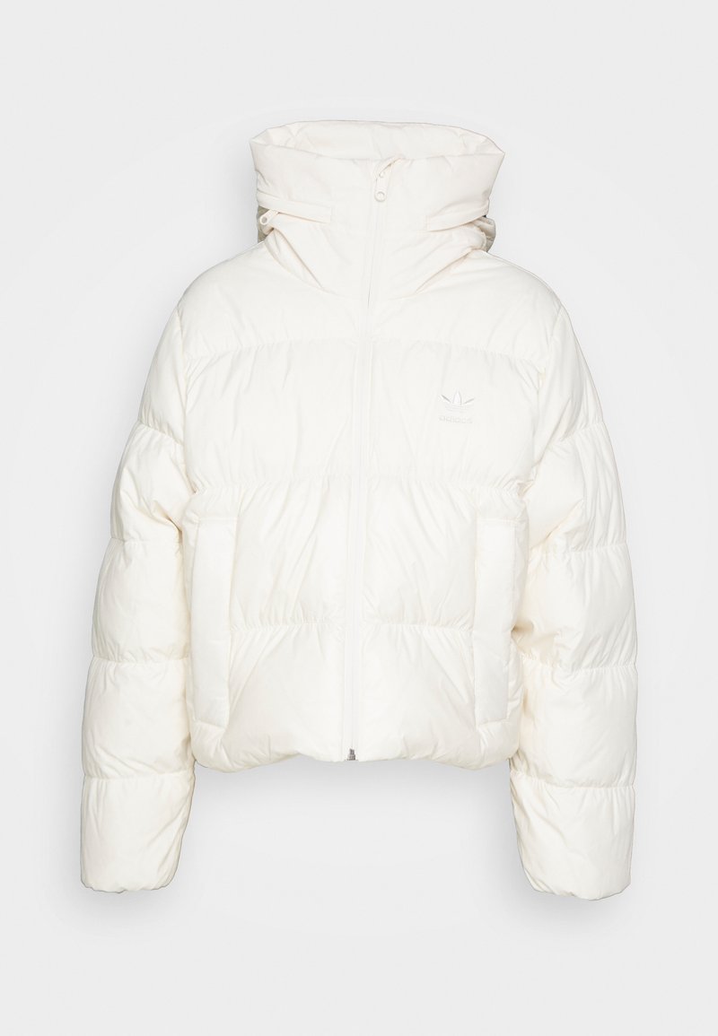 adidas Originals REGEN CROP - Gewatteerde jas - white/crème - Zalando.nl