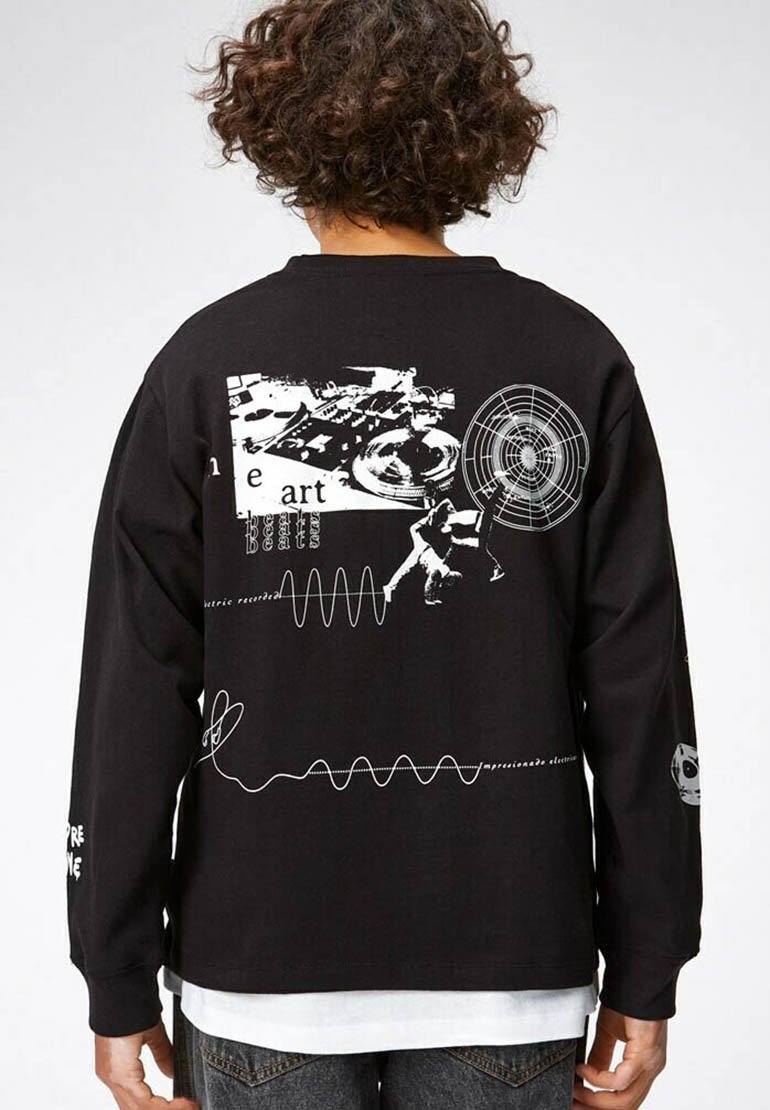 Molo RUBE - Long sleeved top - music of/black - Zalando