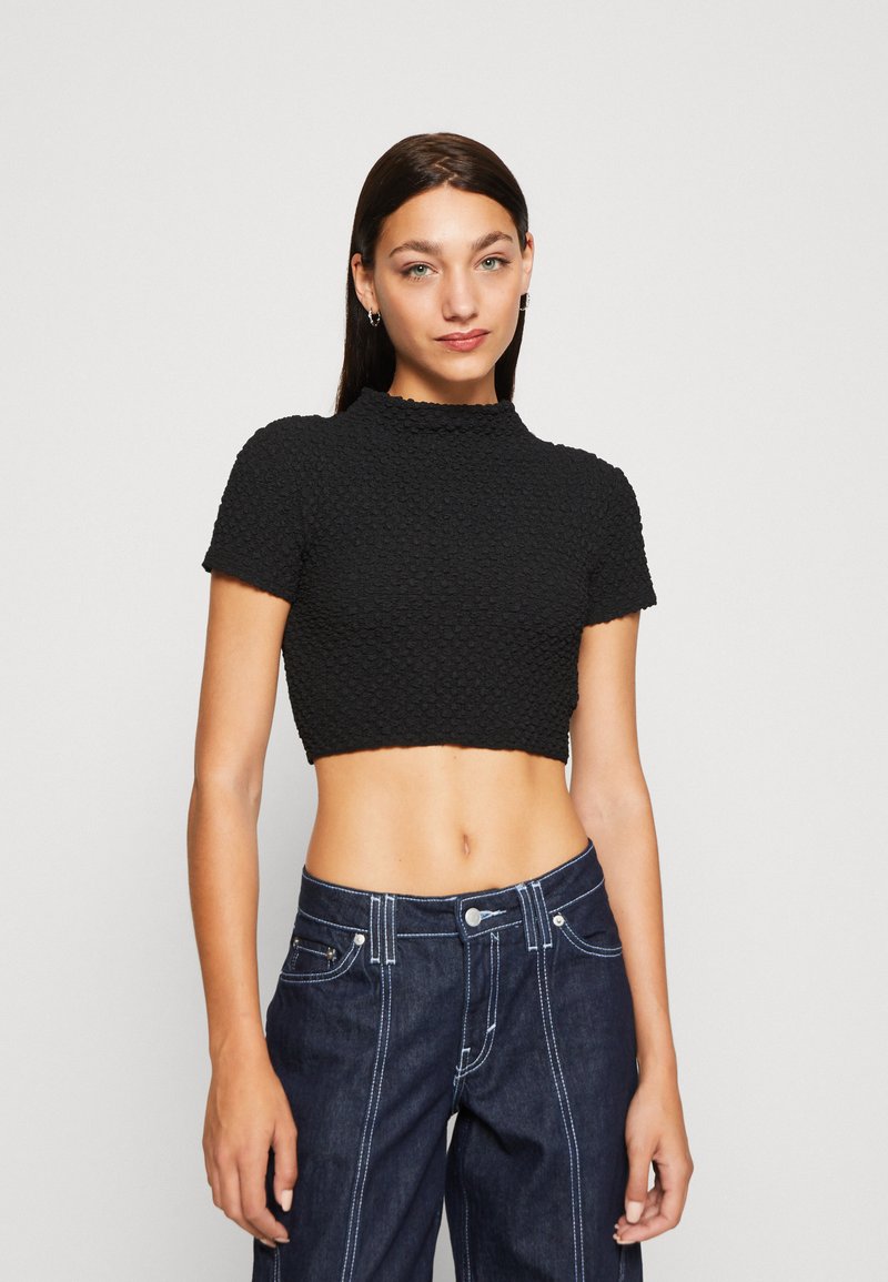 Even&Odd Print T-shirt - black - Zalando.co.uk