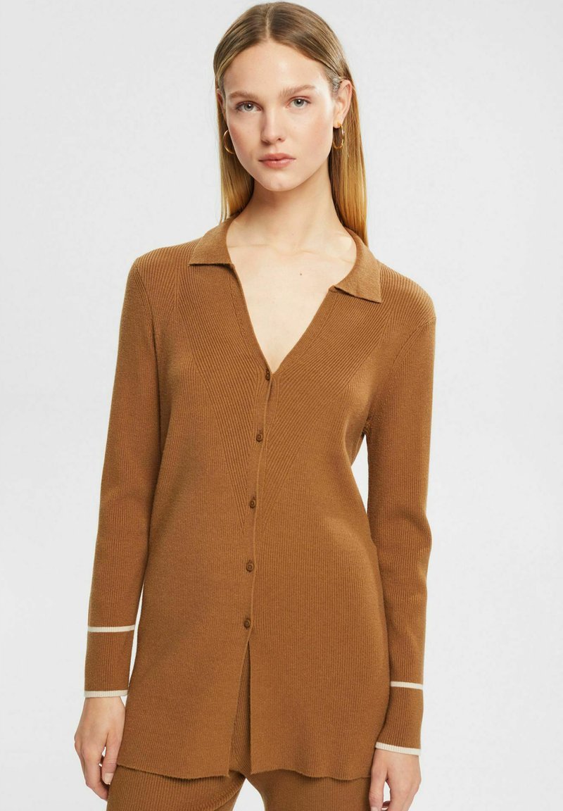 Esprit Collection Cardigan - caramel/cognac - Zalando