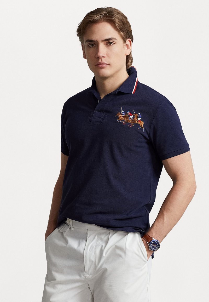 Polo Ralph Lauren CUSTOM SLIM FIT - Poloshirt - cruise navy/dunkelblau ...
