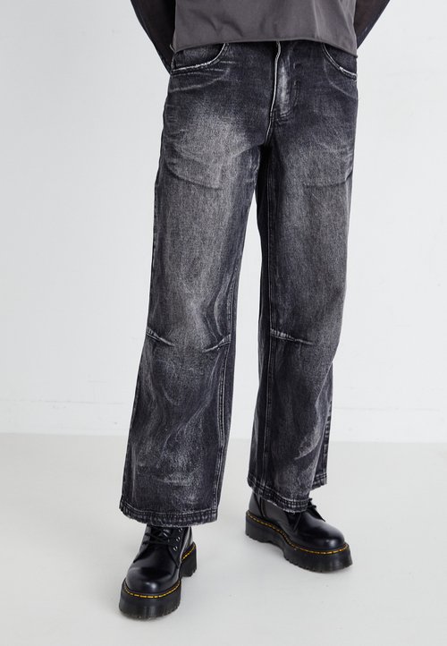 Jaded London LIGHT GREY WASHED RAZOR - Relaxed fit -farkut - light grey ...