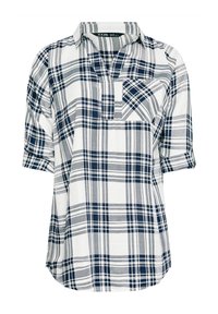 Yours Clothing CHECK PRINT - Blouse - white/wit - Zalando.nl