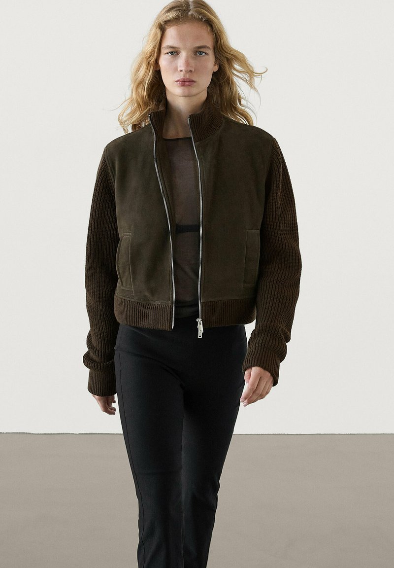 Massimo Dutti Cardigan - brown - Zalando