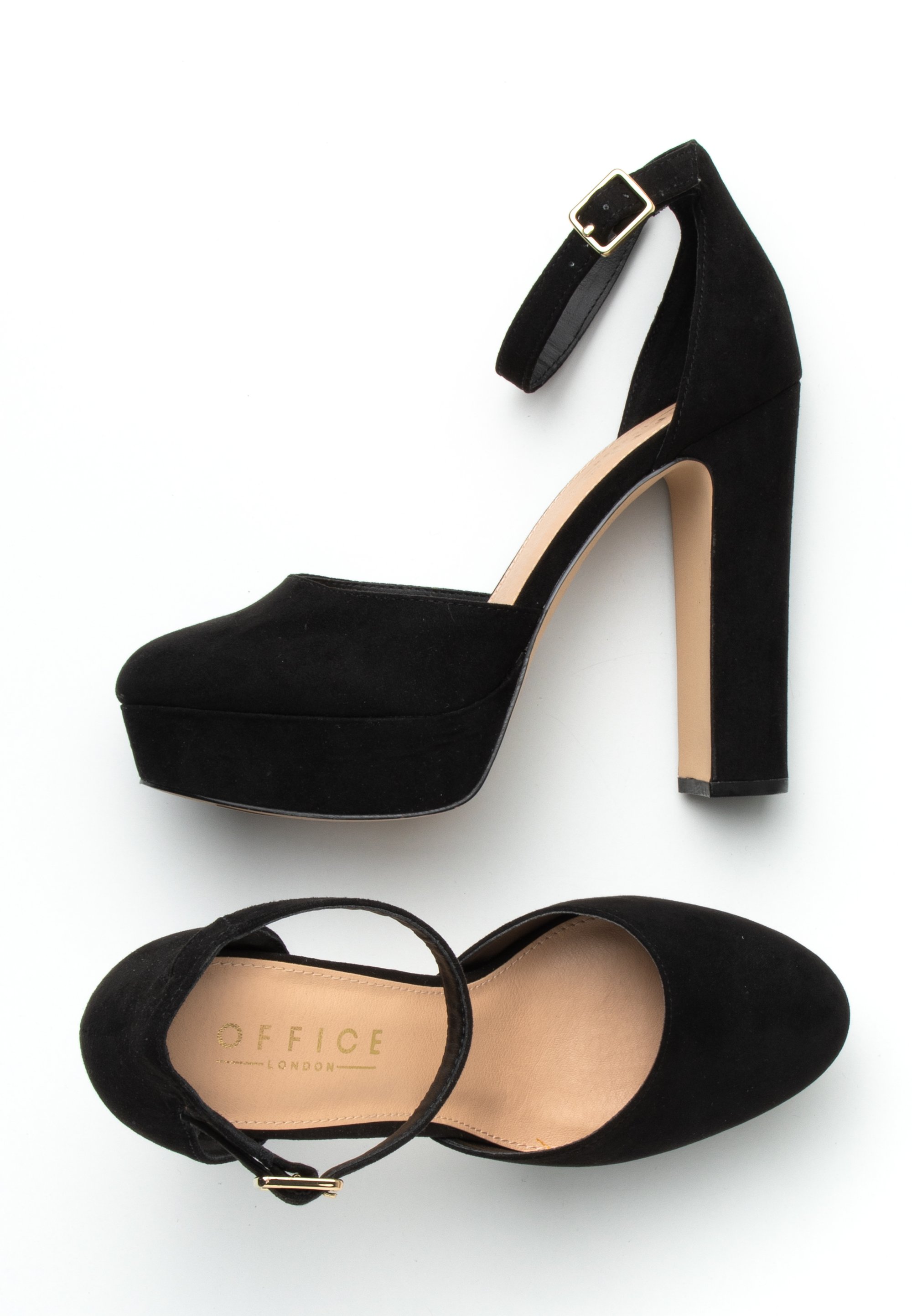 Close Round Toe Platform Heels