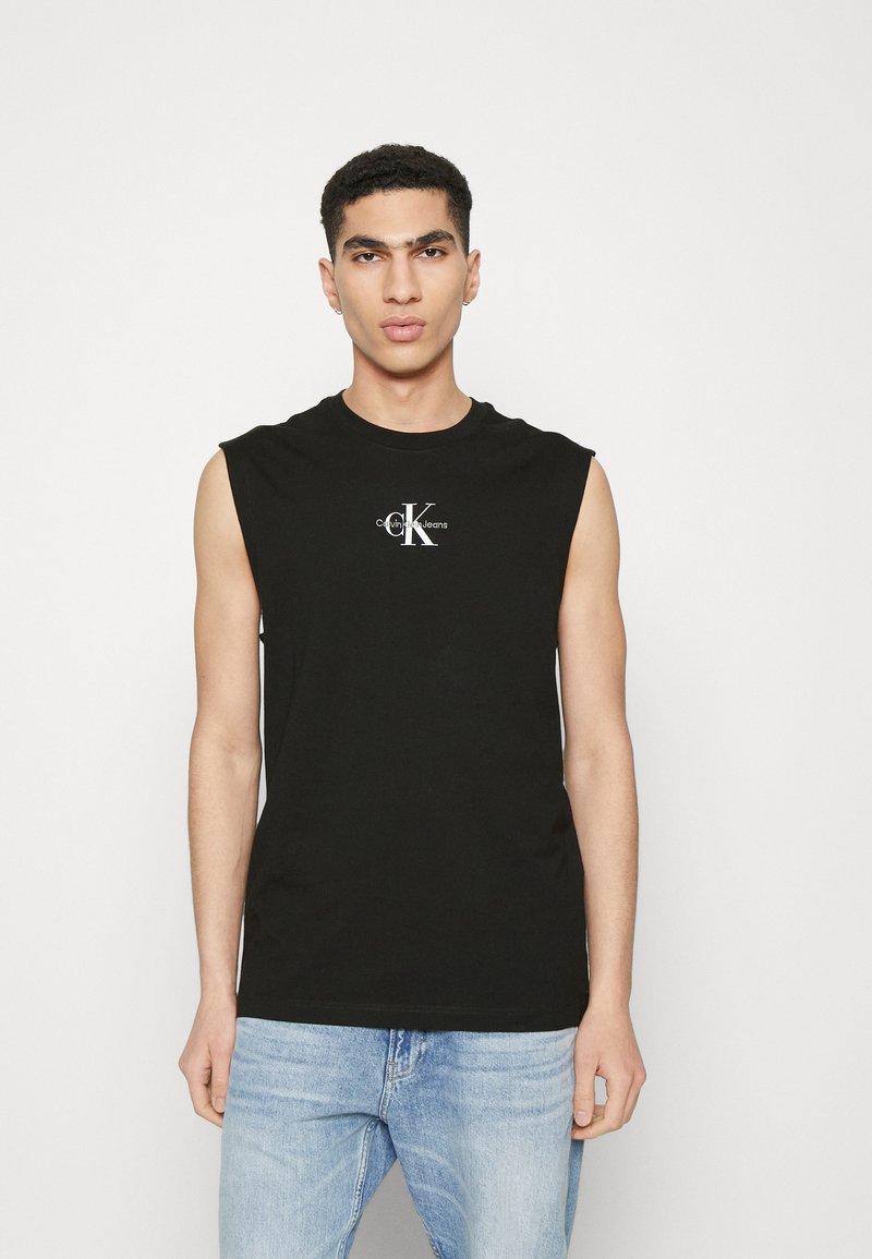 Calvin Klein Jeans Topper - black/svart - Zalando.no