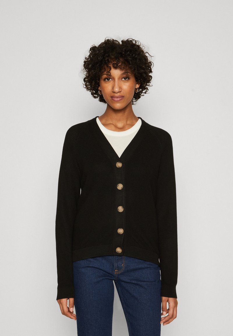 Selected Femme SLFELINNA CARDIGAN - Cardigan - black - Zalando.co.uk