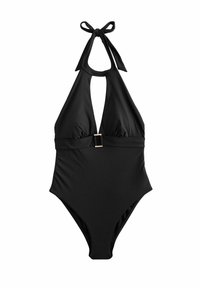 Next REGULAR FIT - HIGH NECK KEYHOLE - Plavky - black/čierna - Zalando.sk