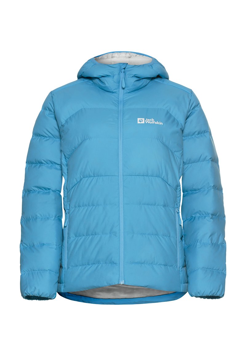 Jack Wolfskin ATHER DOWN HOODY W - Gewatteerde jas - sky blue/blauw ...