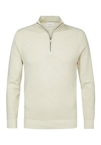 PROFUOMO HALFZIP PULLOVER - Strickpullover - off white/weiß - Zalando.de